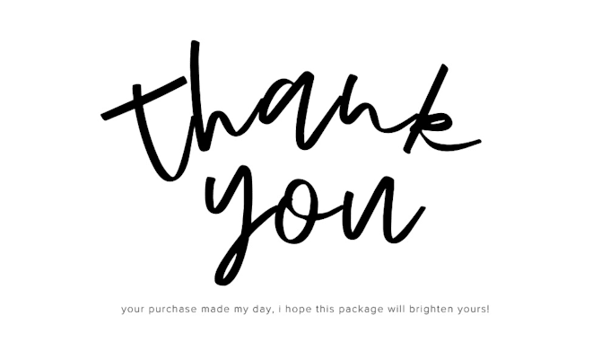 Do minimalist thank you cards by Juliennee | Fiverr