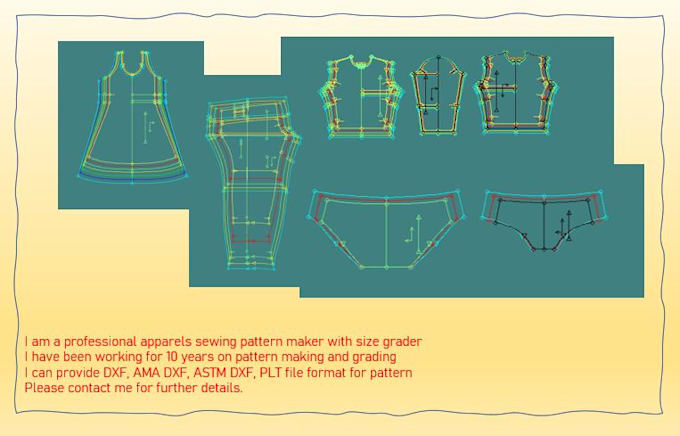 Do pattern making and grading by Aravindamallawa | Fiverr