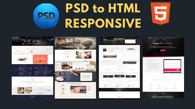 Convert your dream psd to html, css with pixel perfect by Sabuj1988 ...