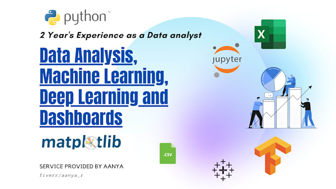 Do machine learning and deep learning using python and excel by Aanya_r ...