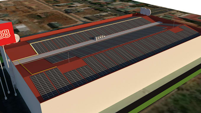Design your solar system by 2d cad and make it in 3d free by Caoluan091 ...