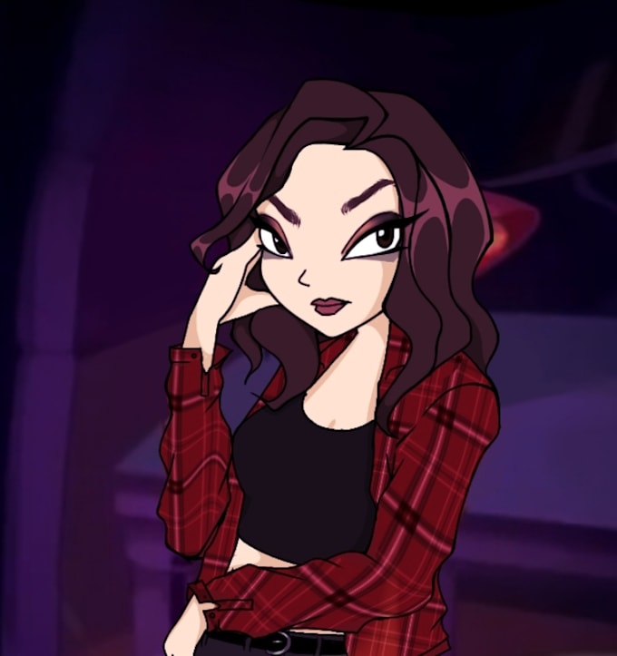 Draw you in any existing cartoon or anime style by Puuurplehaze | Fiverr