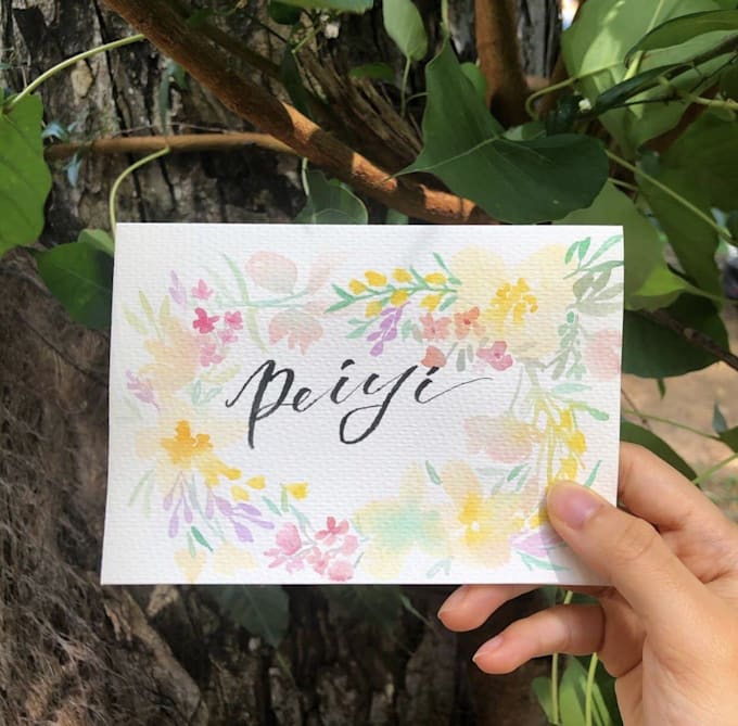 Write gorgeous calligraphy for you by Janiceyx | Fiverr