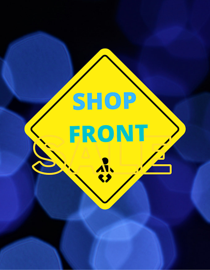 Design amazing shop front sign, storefront window graphics, by ...