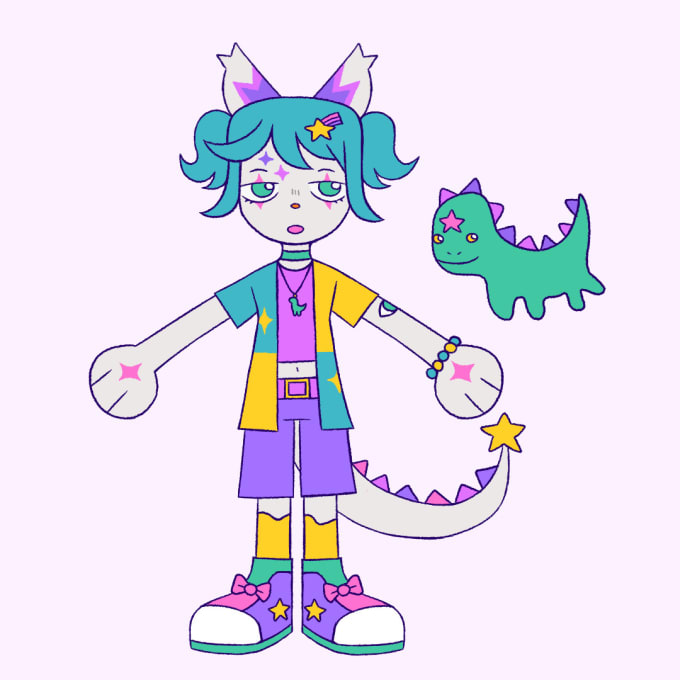 Create a cute character design for you by Oddairy | Fiverr