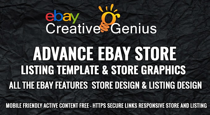 Custom ebay store and listing template design, ebay banners by Trusha12 ...