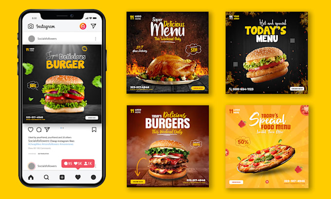 Be your social media post creator by Color_rain | Fiverr