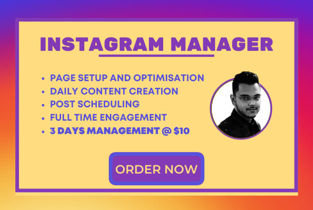 Be your instagram manager, and post creator by Uveshhawk | Fiverr