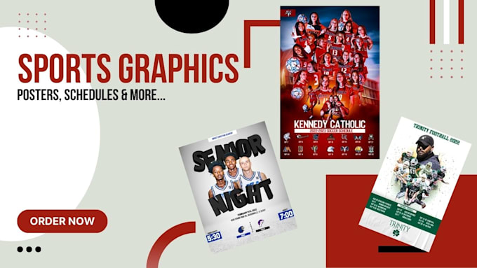Create a sports team poster or schedule by Claybxf | Fiverr
