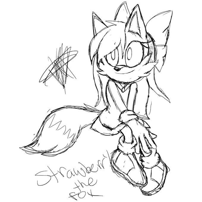 Draw Your Sonic Oc In My Style By Mewjikai Fiverr