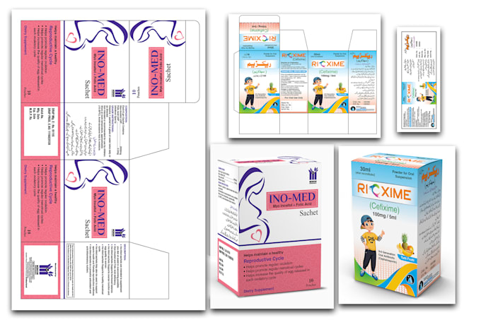 Do creative medicine packaging, box, label, leaflet design by ...