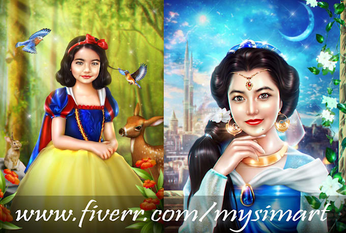 Draw your photo into fantasy manipulation by Mysimart | Fiverr