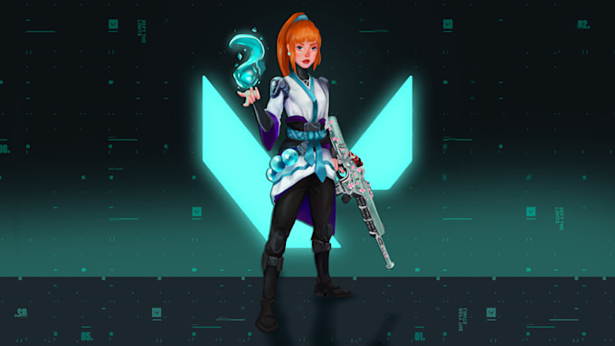 Draw you as a valorant character agent by Beccanoronha | Fiverr