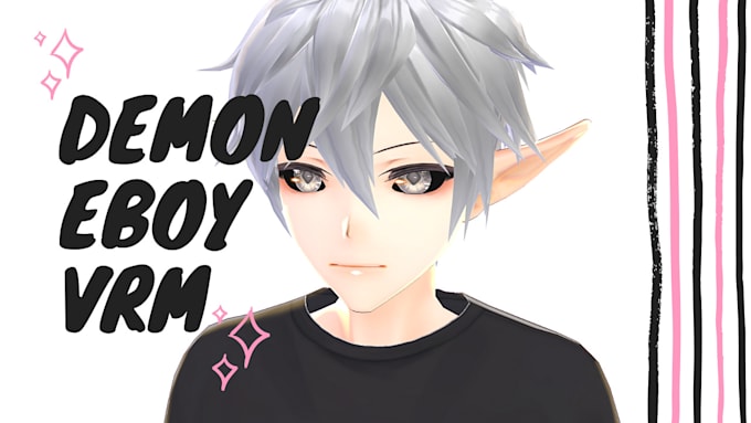 Customize this original elf demon eboy vrm by Lilimeisheth | Fiverr