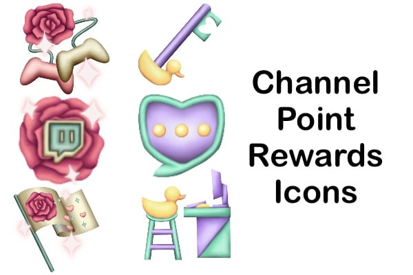 Design your twitch channel point rewards icons by Duckfluffartist | Fiverr