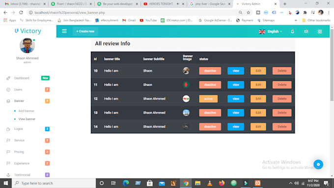 Web development using php,mysql in html site by Mrshaonahmmed | Fiverr