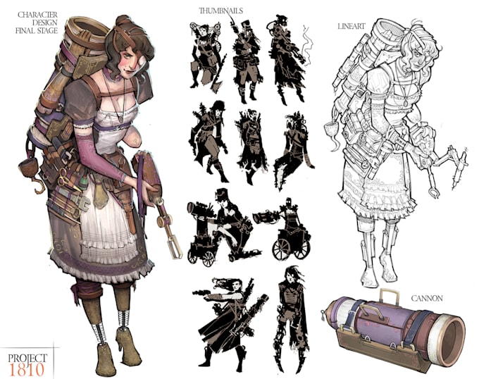 Make a character design for your game by Vero_bonacini | Fiverr