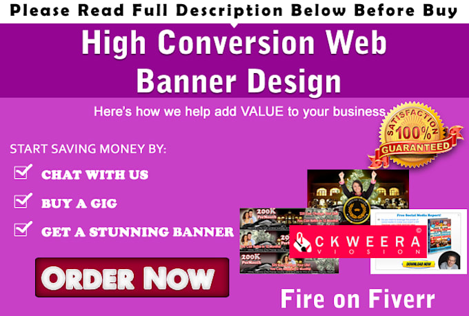 Design high conversion web banner by Ckweera | Fiverr