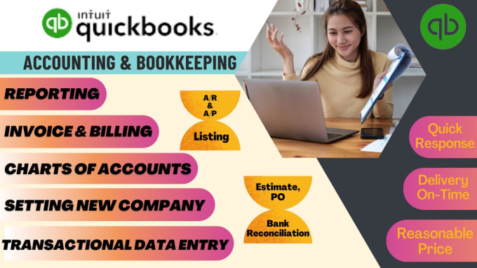 Do Accounting And Bookkeeping With Quickbooks By Quickbooks 2021 Fiverr