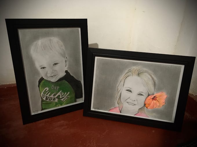 Draw amazing realistic pencil drawing from your photo by Klzoomin | Fiverr