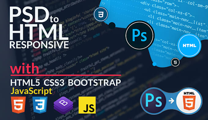 Convert psd to html responsive website by Im_rudra | Fiverr