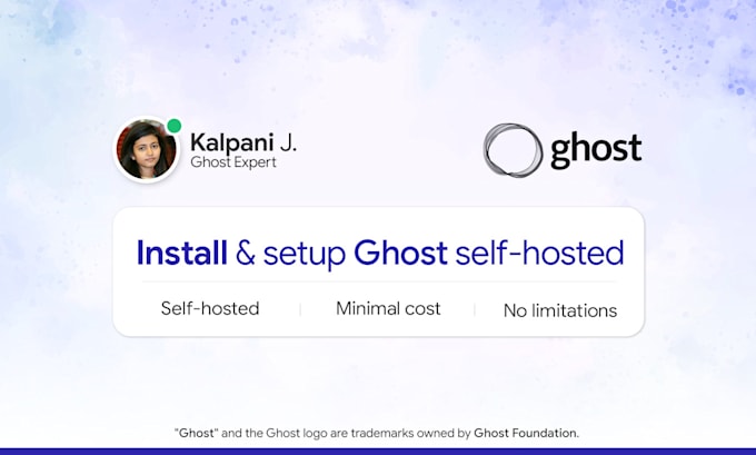 Install and setup self hosted ghost cms blog by Kalpanijayarath | Fiverr