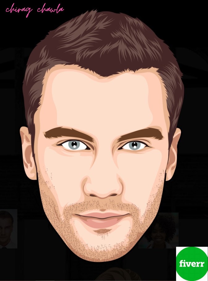 Draw vector cartoon portrait of yourself in a 24 hours by Chirag2822 ...
