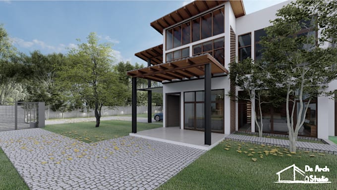 Do 3d model and realistic architectural renderings by Dearchstudio | Fiverr