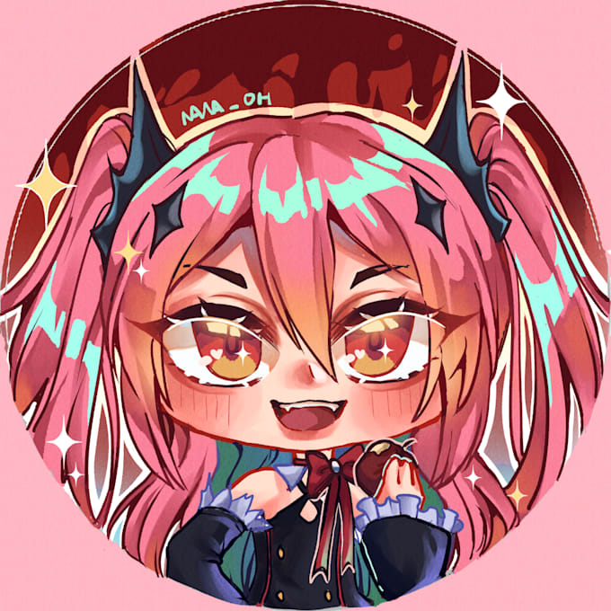 Draw you a profile picture or icon in cute chibi style by Nana_oh | Fiverr