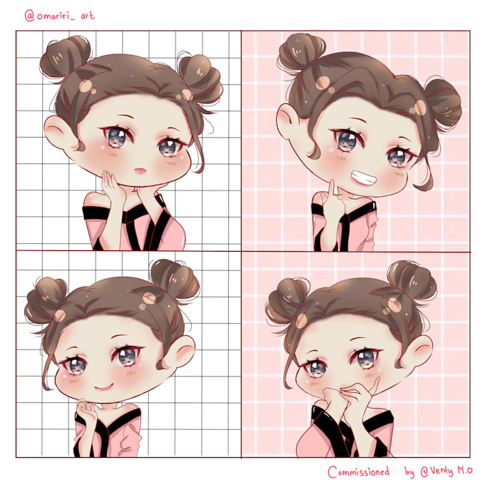 Create a detailed high resolution chibi by Omaririart | Fiverr