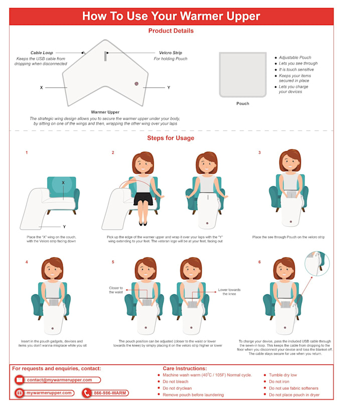 Illustrate instructional steps for your product instruction manual by ...