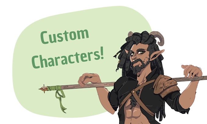 Illustrate your dnd original character by Rareseed57 | Fiverr