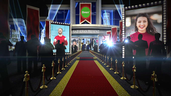 Create this red carpet cinema hall cinematic intro by Saifkhan10 | Fiverr
