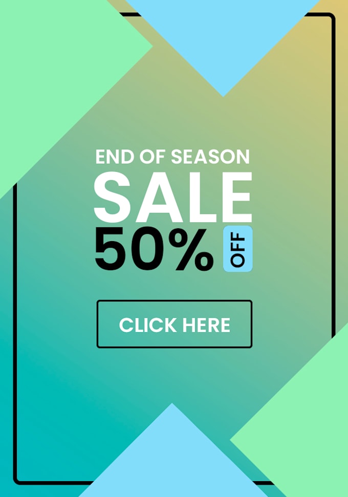 Design creative and eye catching web banner by Daniyal269 | Fiverr