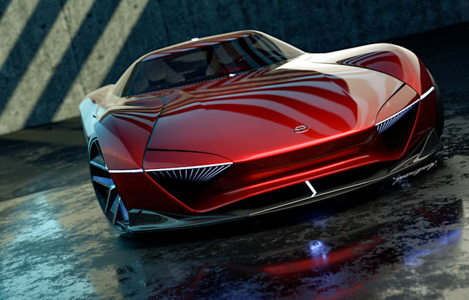 Make a realistic render of your car by Dgallegob | Fiverr