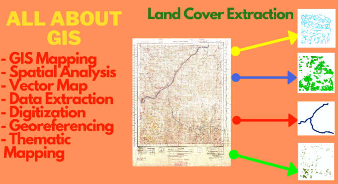 Create gis maps, vector maps do spatial analysis, gis tasks in arcgis,qgis by Wajeeha_fatima ...
