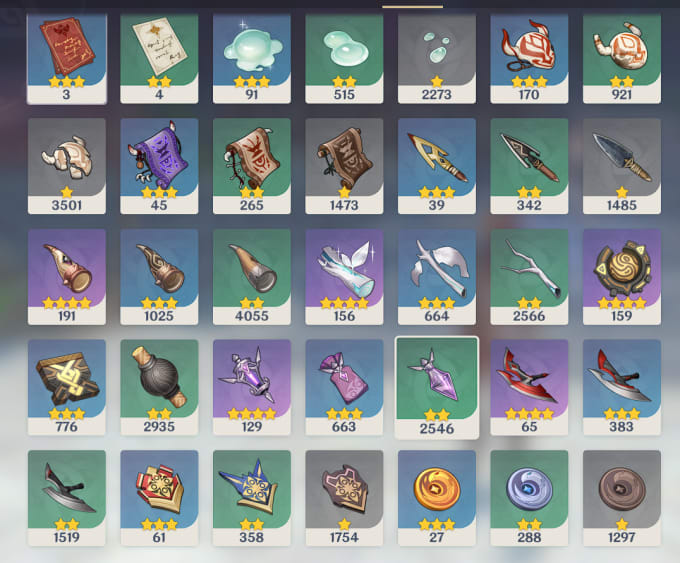 Grind artifacts and materials in genshin impact by Aizackakazu | Fiverr