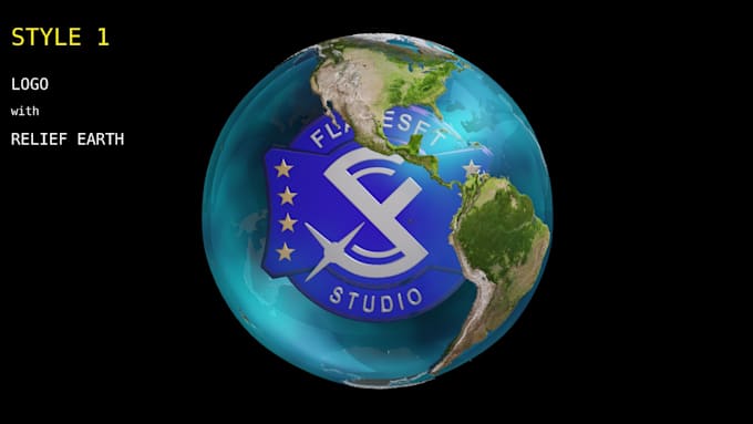 Create nice spin globe animation with logo and text by Flaresetstudio ...