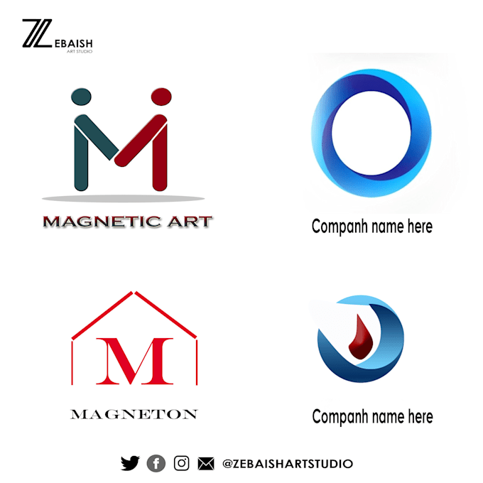 Create eye catching logo design for your business by Zaibaashraf | Fiverr