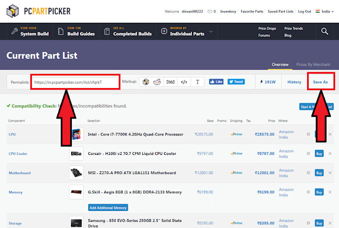 Build a pcpartpicker list for you by Pyiozyt | Fiverr