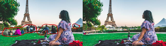 Remove objects, remove people, remove unwanted object, remove person ...