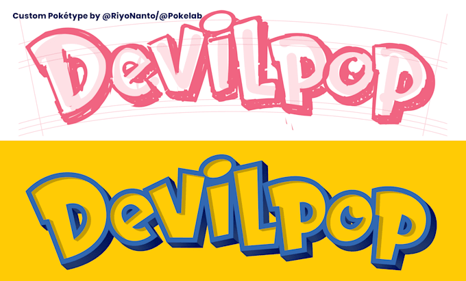 Make cool pokemon font, lettering, typography by Riyonanto | Fiverr