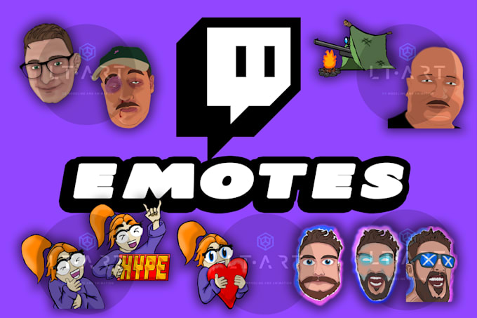Create your twitch emotes by Troupy_3d | Fiverr