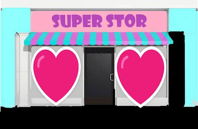 Make amazing shop front sign,store front, signage,vinyl sticker, window ...