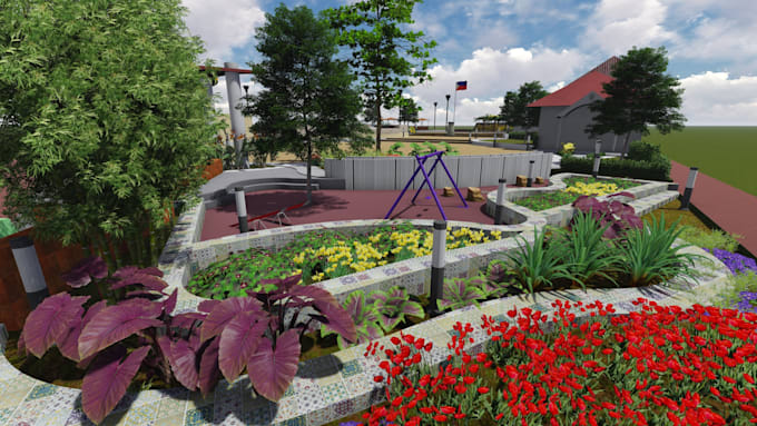 Landscape design detailing and rendering by Char_ling1209 | Fiverr