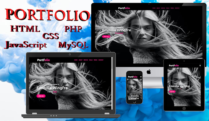 Design mobile friendly portfolio website by Webparadise | Fiverr