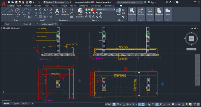 Structural Autocad Drawings Pdf To Autocad By Umair0987654321 Fiverr