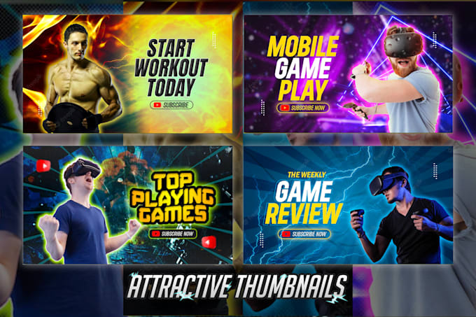 Make gaming thumbnails for youtube or twitch or discord by Reflex0p ...