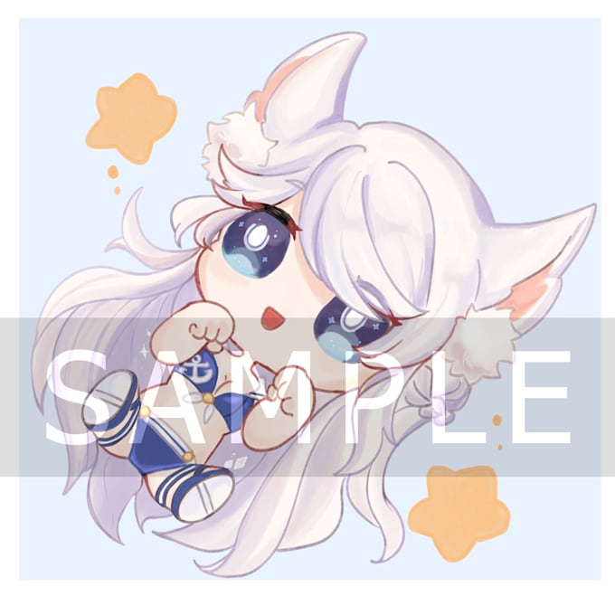 Draw cute chibi icons for personal or commercial use by Veeyager | Fiverr