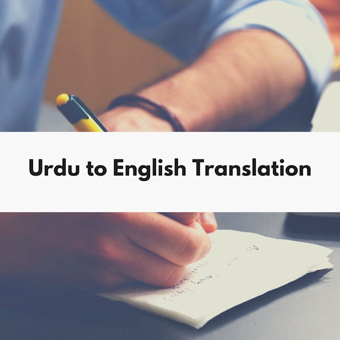 Translate one page of urdu document to english by Madeeha_saeed | Fiverr